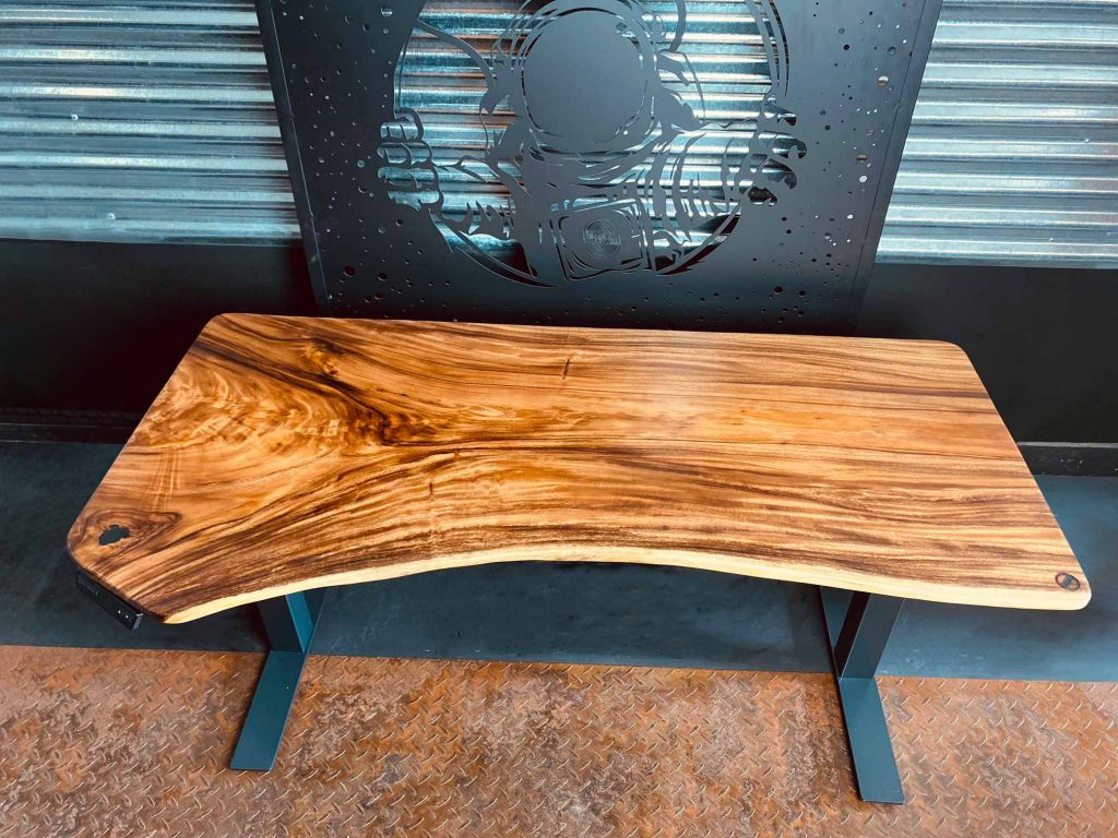 Solid Wood Work Desk Singapore | Corporate Live Edge Table Singapore