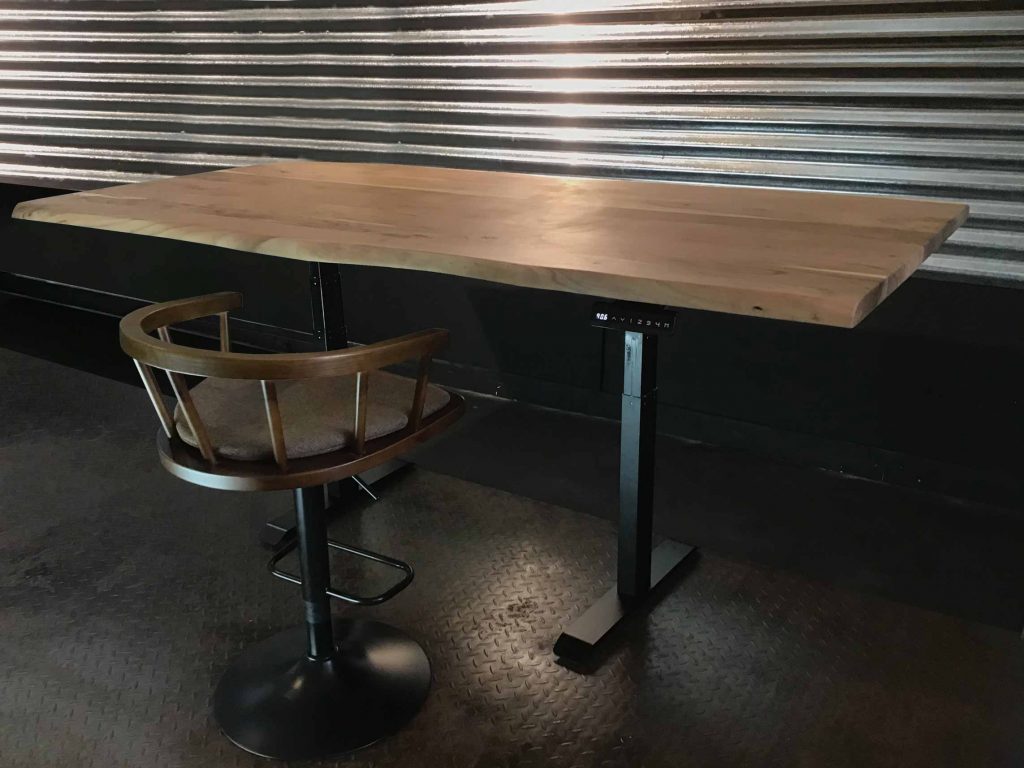 Solid Wood Work Desk Singapore | Corporate Live Edge Table Singapore