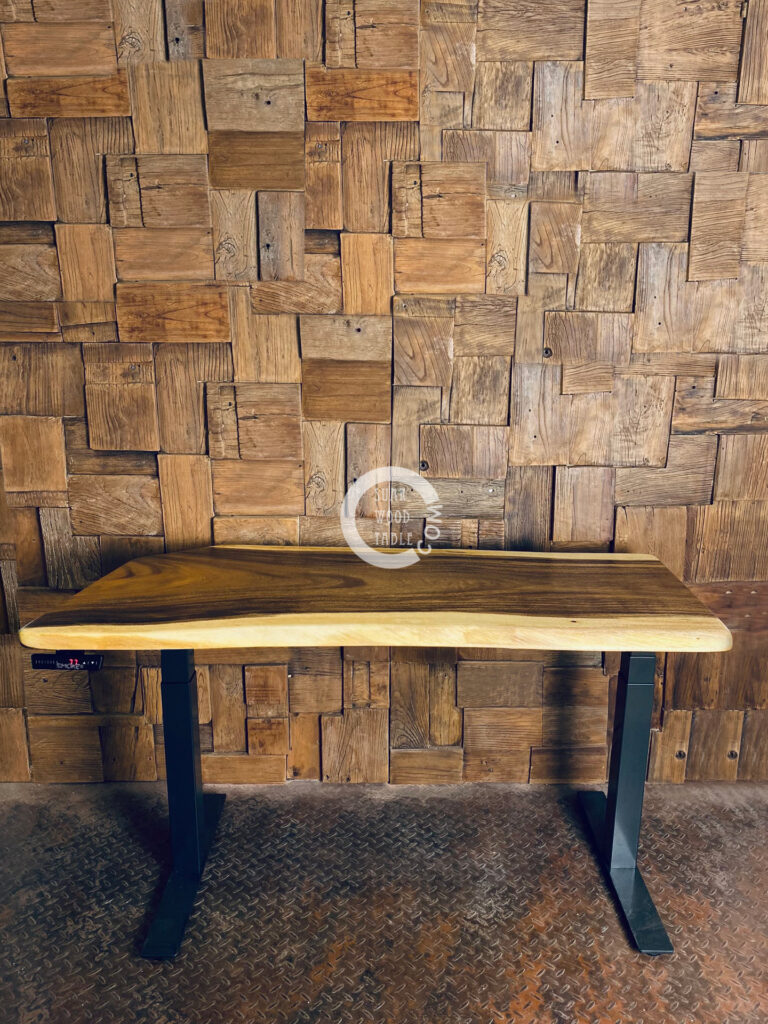 Solid Wood Work Desk Singapore | Corporate Live Edge Table Singapore