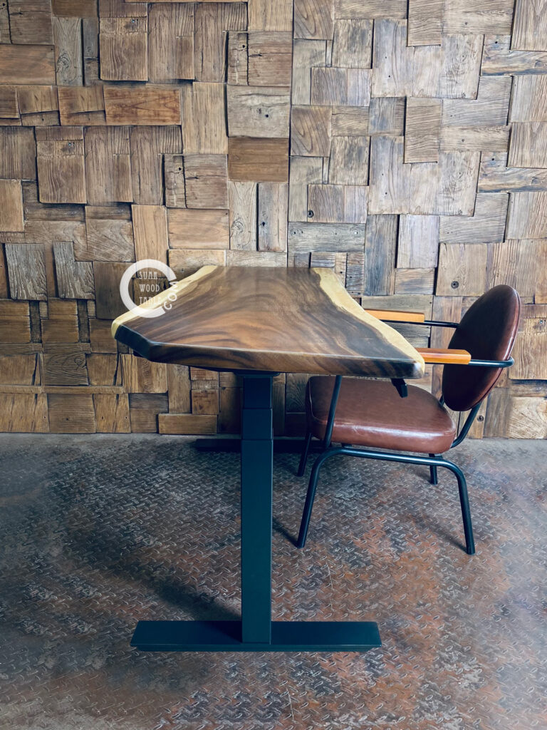 Solid Wood Work Desk Singapore | Corporate Live Edge Table Singapore