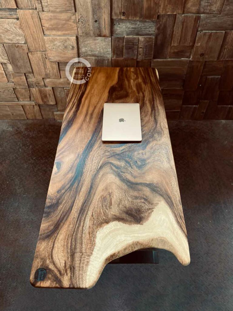 Solid Wood Work Desk Singapore | Corporate Live Edge Table Singapore